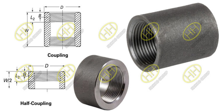 ASME B16.11 Threaded Full Couplings, Threaded Half Couplings | Hebei ...