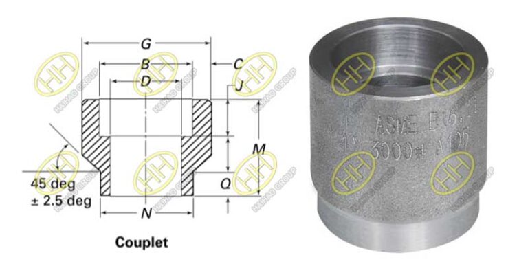 ASME B16.11 Socket Welding Couplet | Hebei Haihao High Pressure Flange ...