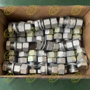 ASTM A320 L7 Galvanized Stud Bolts and DIN 934 Hex Nuts Delivered to ...